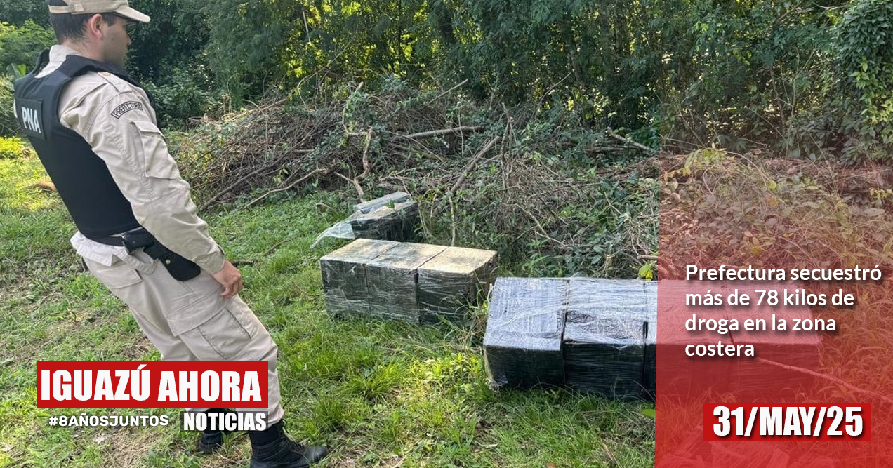 Prefectura secuestró más de 78 kilos de droga en la zona costera ...